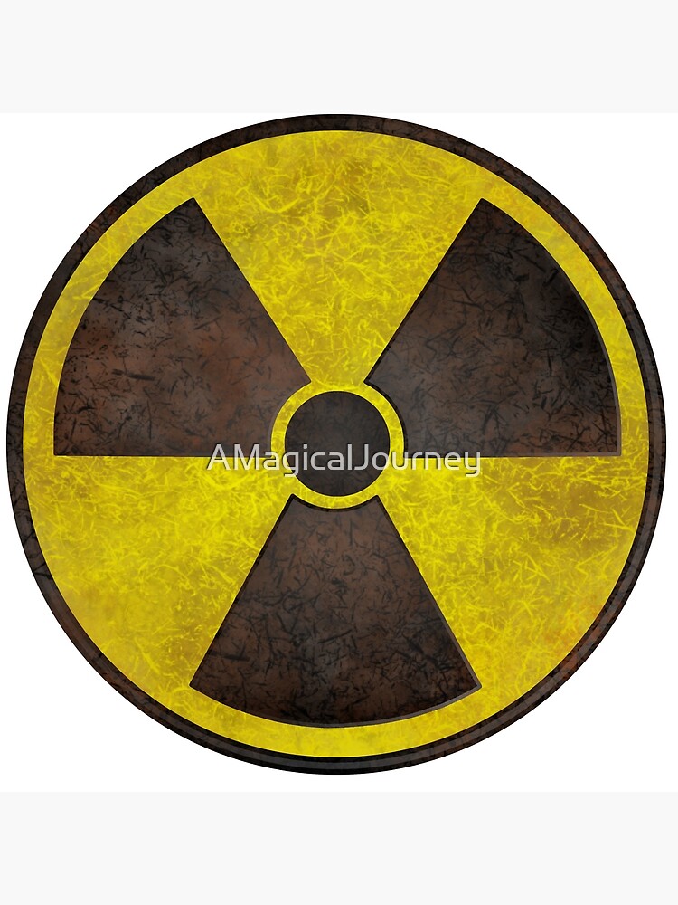 "Radioactive Fallout Symbol - Scratched" Metal Print for Sale by ...