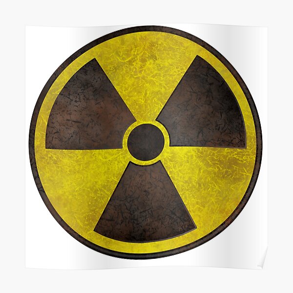 "Radioactive Fallout Symbol - Scratched" Poster for Sale by ...