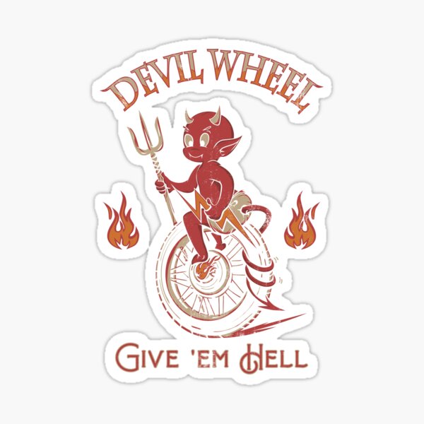 "Devil Wheel" Sticker for Sale by stenaro | Redbubble