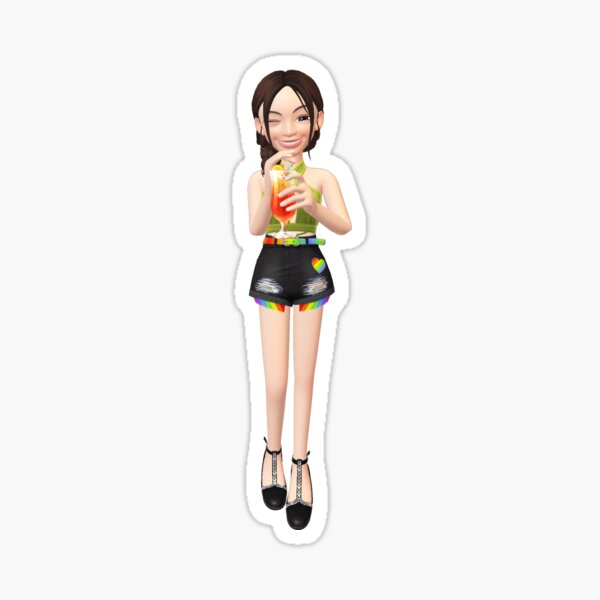 "zepeto #8" Sticker for Sale by scooziemouse | Redbubble