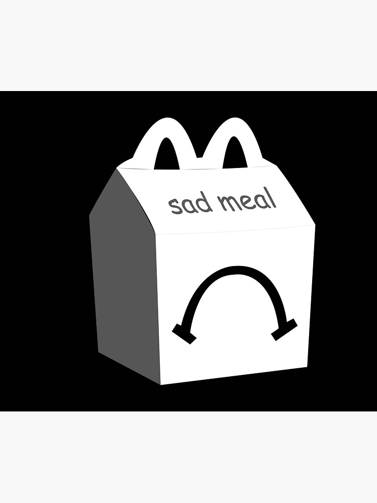 "sad meal" Sticker for Sale by hunterjgarrett | Redbubble