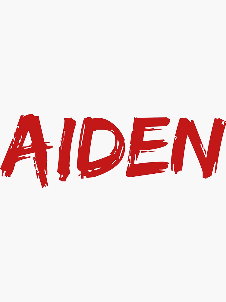 "AIDEN" Sticker by keoopolouis | Redbubble