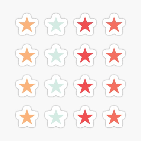 "Star Sticker Pack 02" Sticker for Sale by NamColors | Redbubble