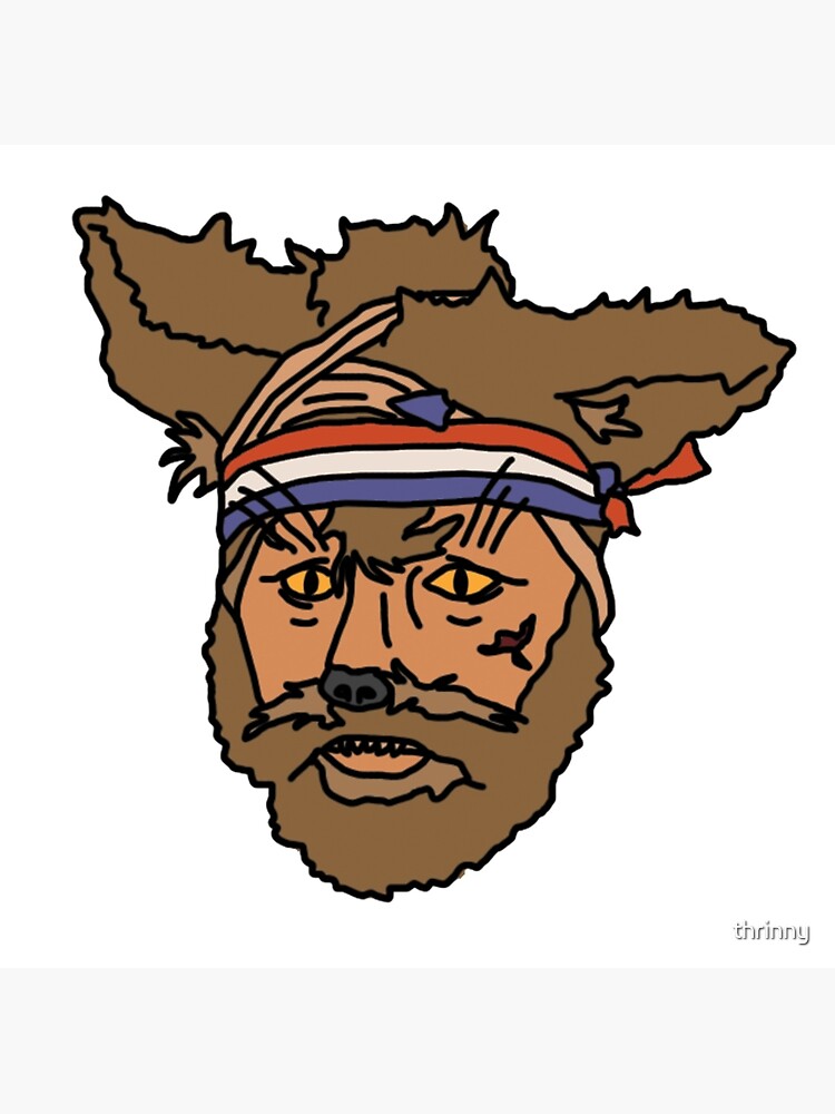 "The Mighty Boosh, Crack Fox" Art Print by thrinny | Redbubble