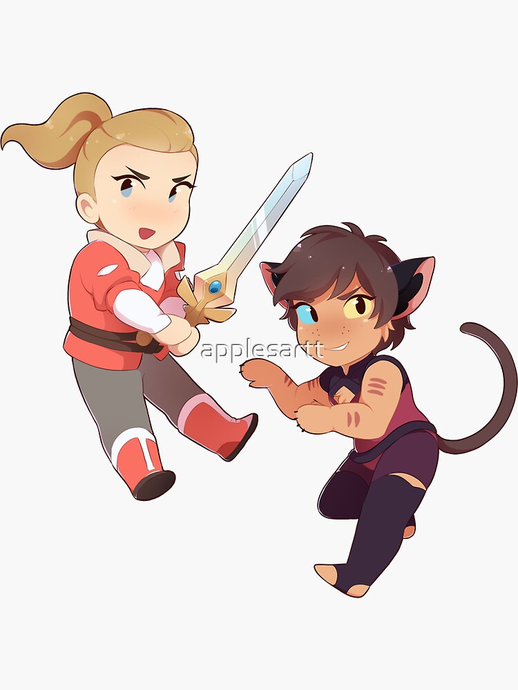"Catradora Chibis - She-Ra" Sticker for Sale by applesartt | Redbubble