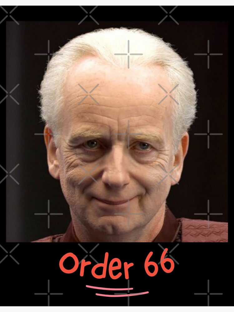"EXECUTE ORDER 66" Sticker for Sale by pinkbutter | Redbubble