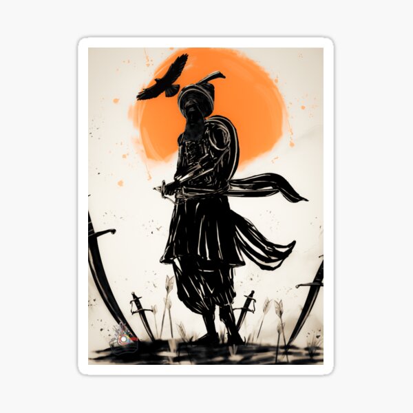 "Sikh warrior " Sticker for Sale by ArtbyADSingh | Redbubble
