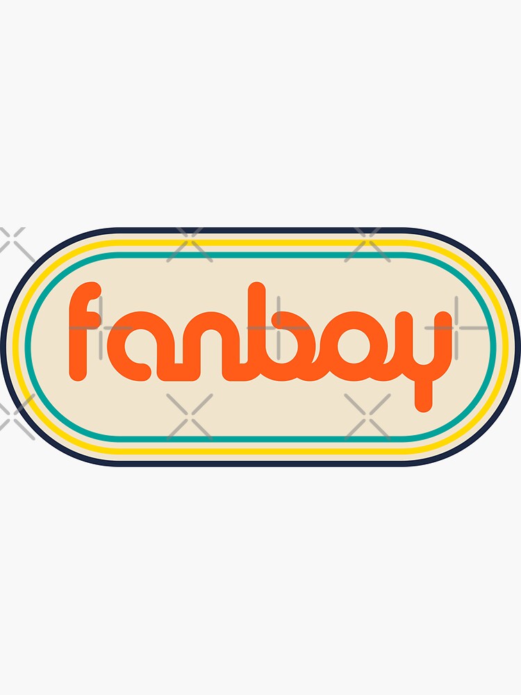 "fanboy logo" Sticker by cappobeano | Redbubble