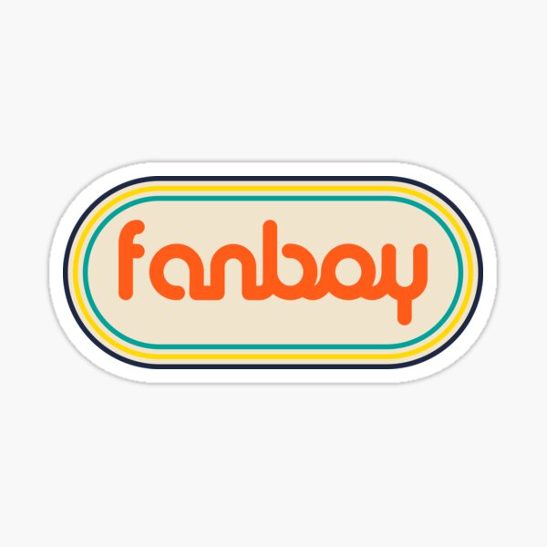 "fanboy logo" Sticker by cappobeano | Redbubble