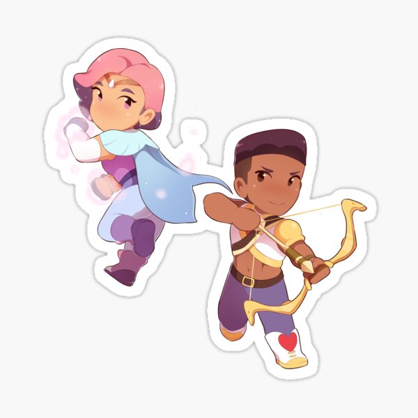 "Glimbow Chibis - She-Ra" Sticker for Sale by applesartt | Redbubble