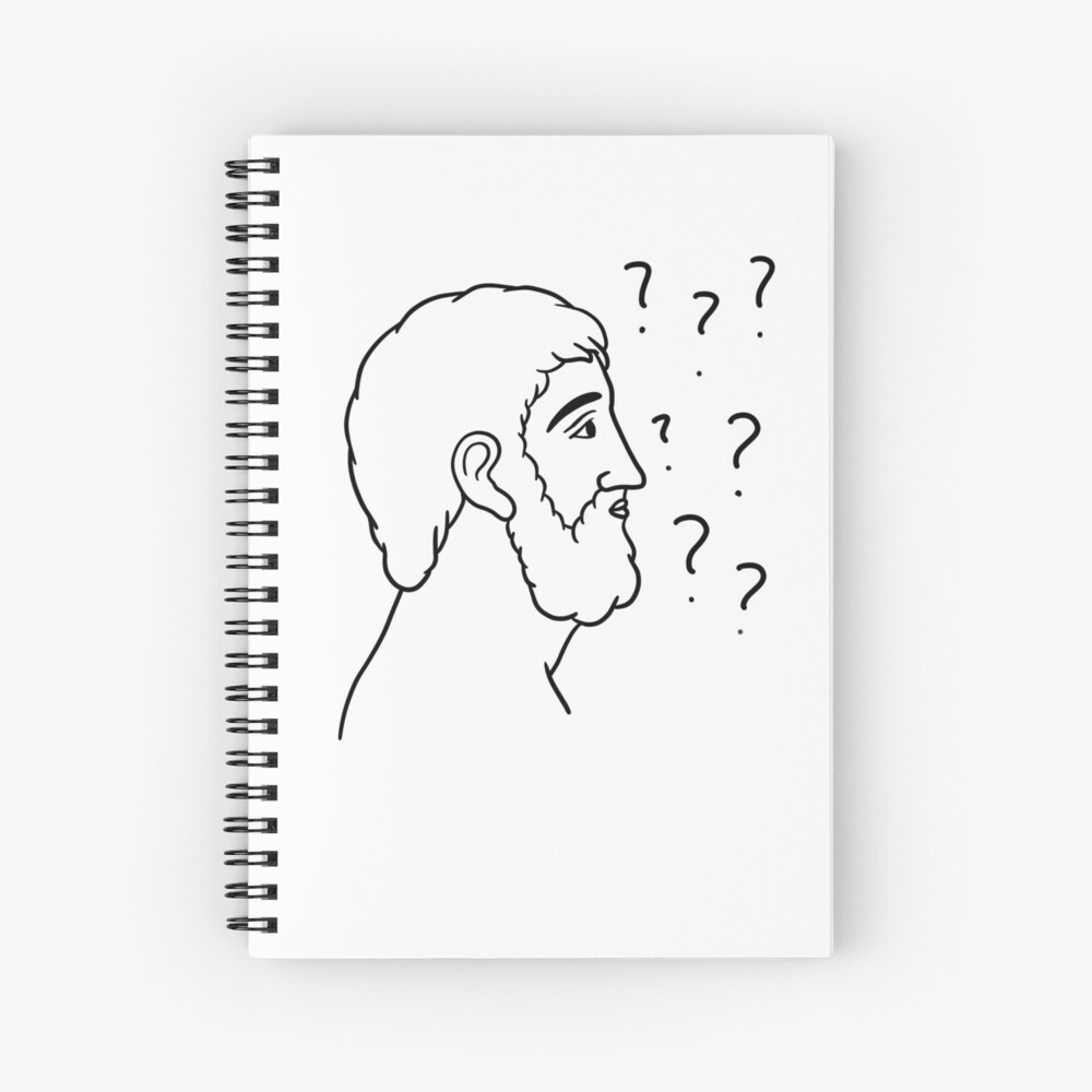 "Philosopher Line Art Portrait - Philosophy Teacher - White Edition ...
