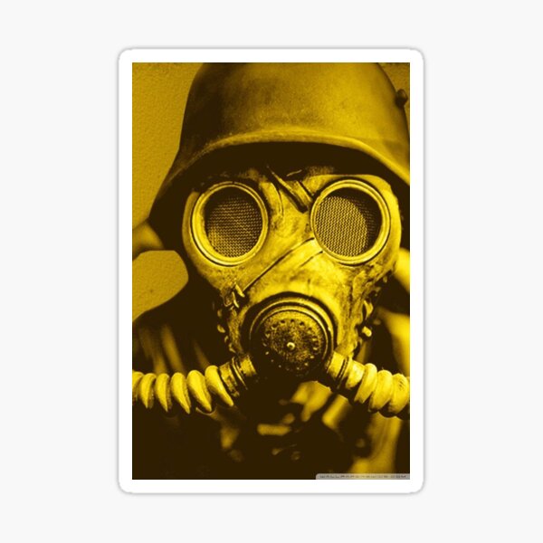 "gas mask " Sticker for Sale by Jeffreymkeith | Redbubble