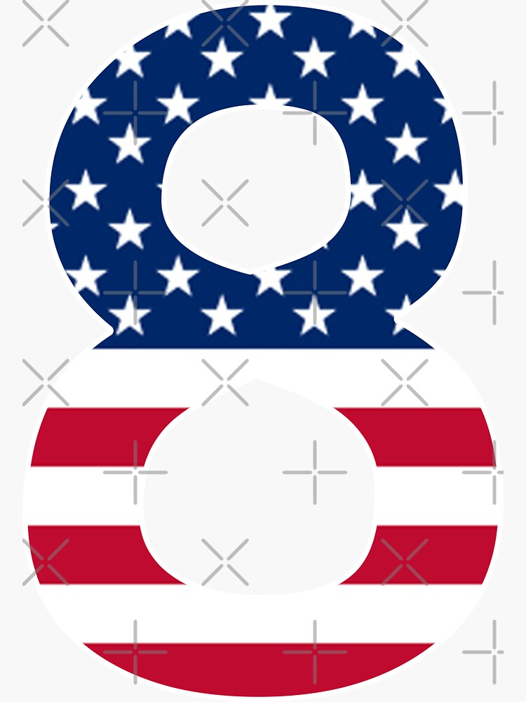 "Number 1 American flag Gift American Patriot" Sticker for Sale by ...