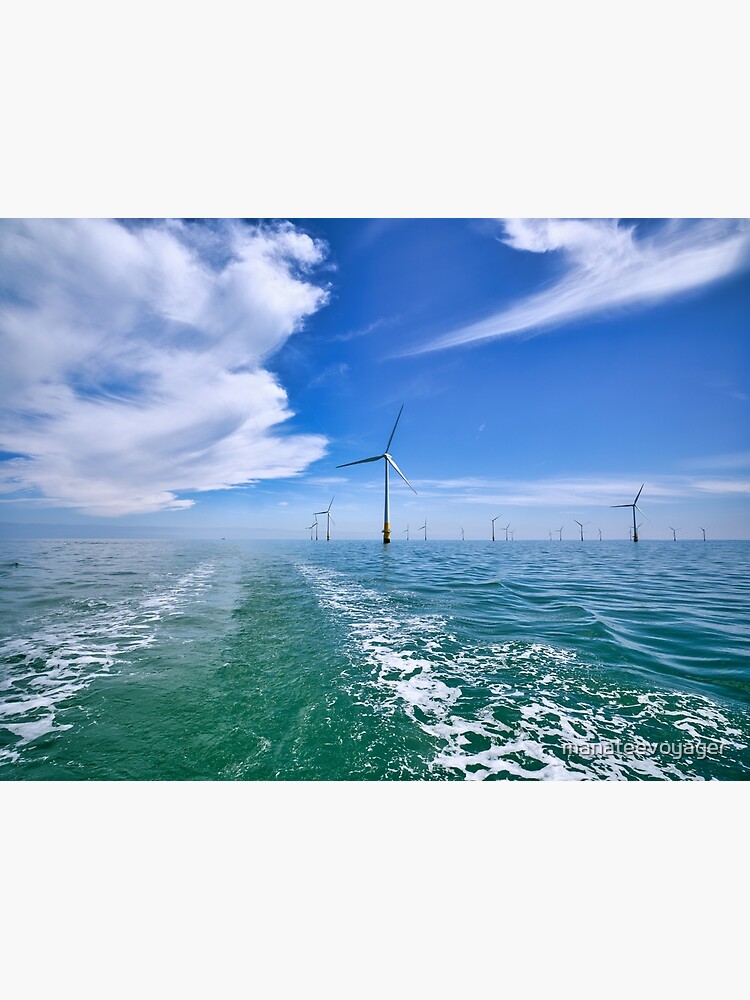 "Kentish Flats Offshore Wind Farm" Poster for Sale by manateevoyager ...