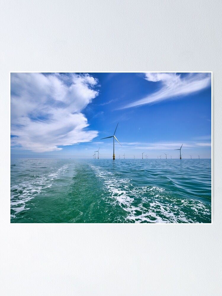 "Kentish Flats Offshore Wind Farm" Poster for Sale by manateevoyager ...