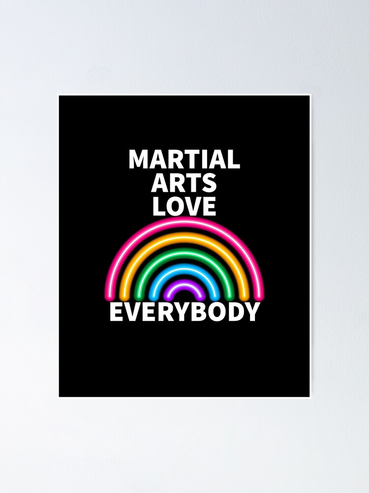 "MMA Rainbow" Poster by Maestroedems | Redbubble