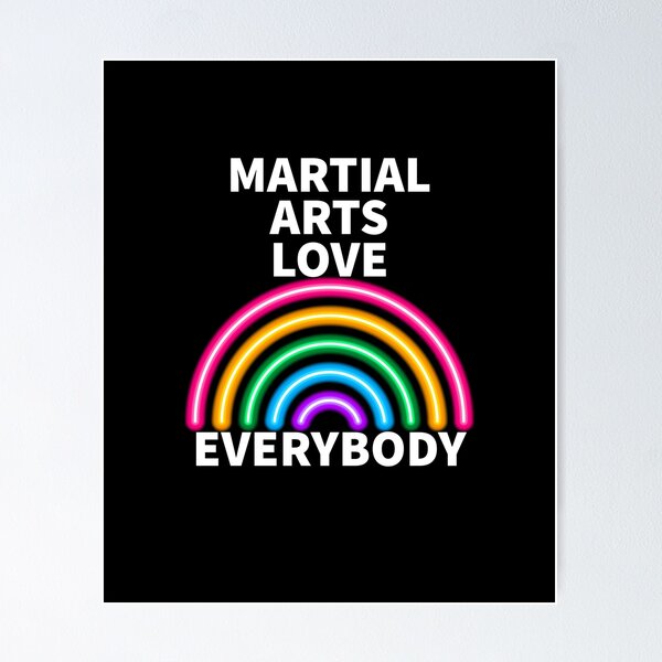 "MMA Rainbow" Poster by Maestroedems | Redbubble