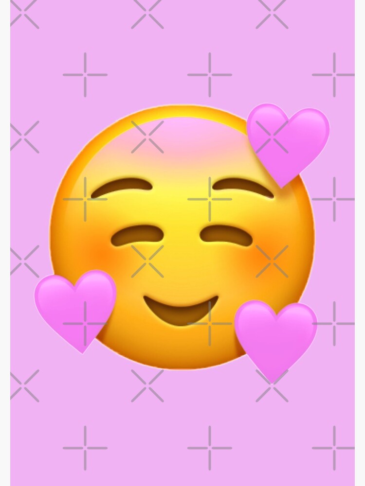 Pink Face Emojis Smiley Emoji Strijk Embleem Patch Glitter Fuchsia