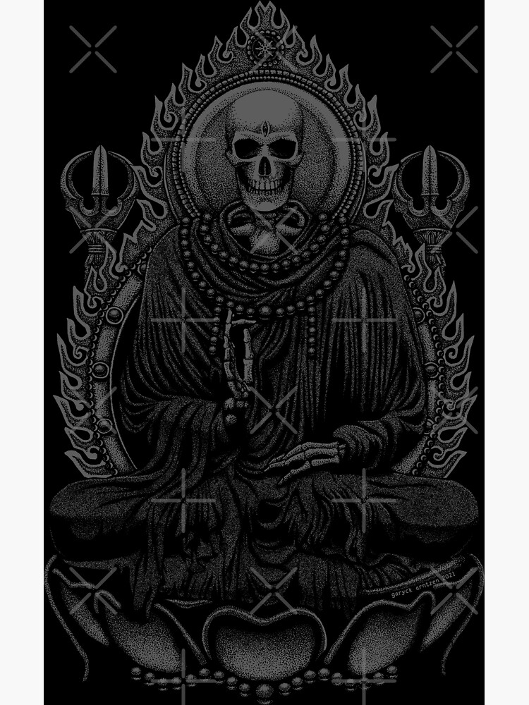 "Samsara - Charcoal Grey Buddha" Poster for Sale by Garyck Arntzen ...