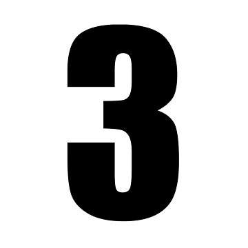 " Racing Number 3" Sticker by stickerwicker | Redbubble