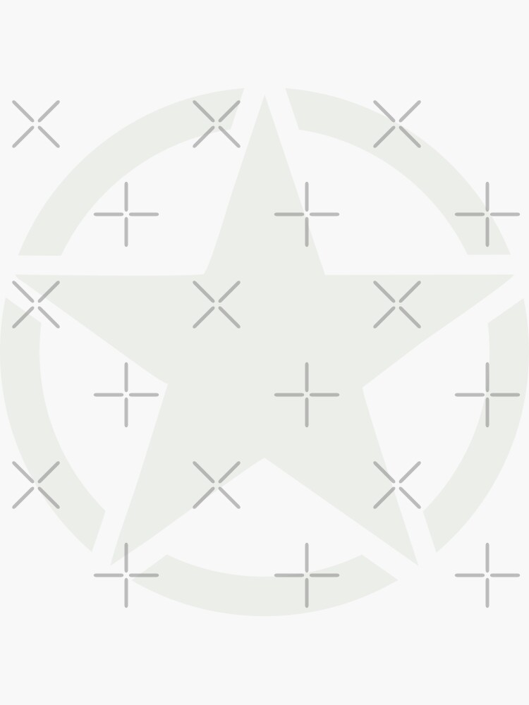 "WW2 US Army logo (white star in a circle)" Sticker for Sale by FAawRay ...