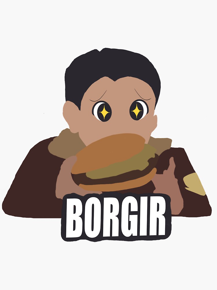 "Borgir meme" Sticker for Sale by CreaColor | Redbubble