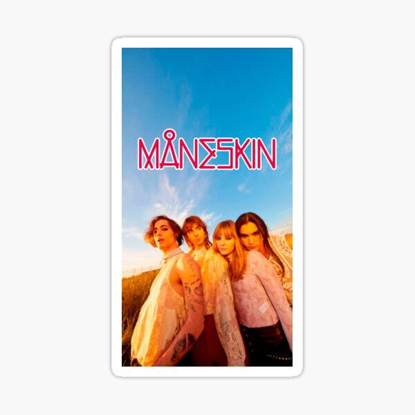 "Maneskin" Sticker for Sale by DesignPsyche | Redbubble