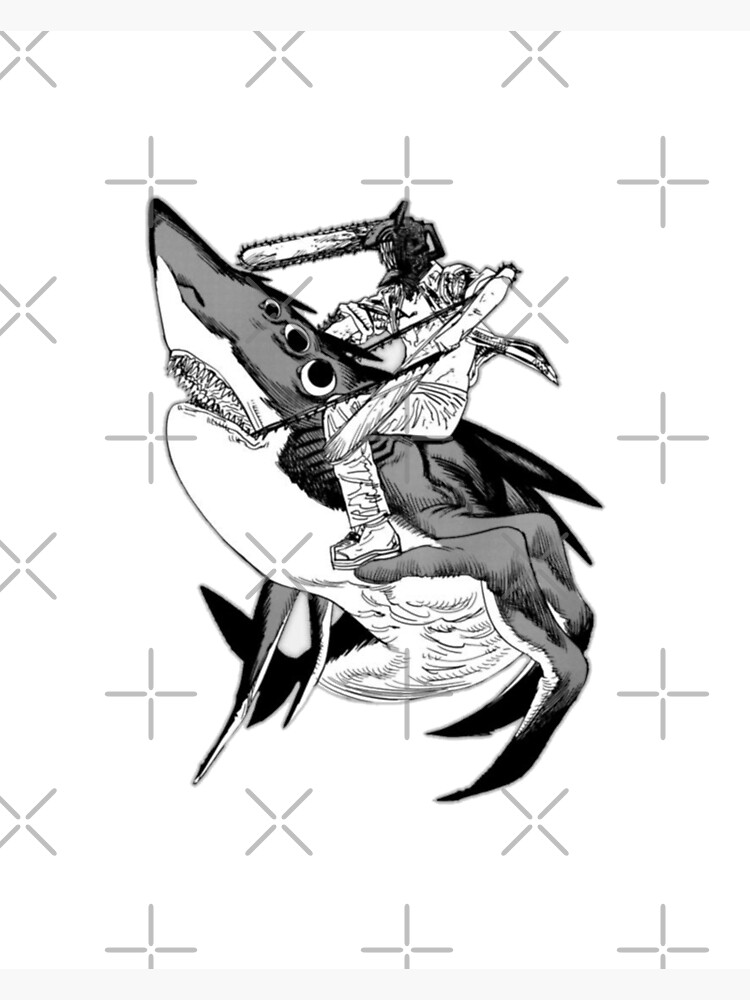 "Shark Warrior, Chainsaw Man, Pochita, Chainsaw Warrior, Denji, Shark ...
