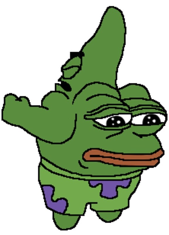 "Patrick Star / Pepe " by 6goddess | Redbubble