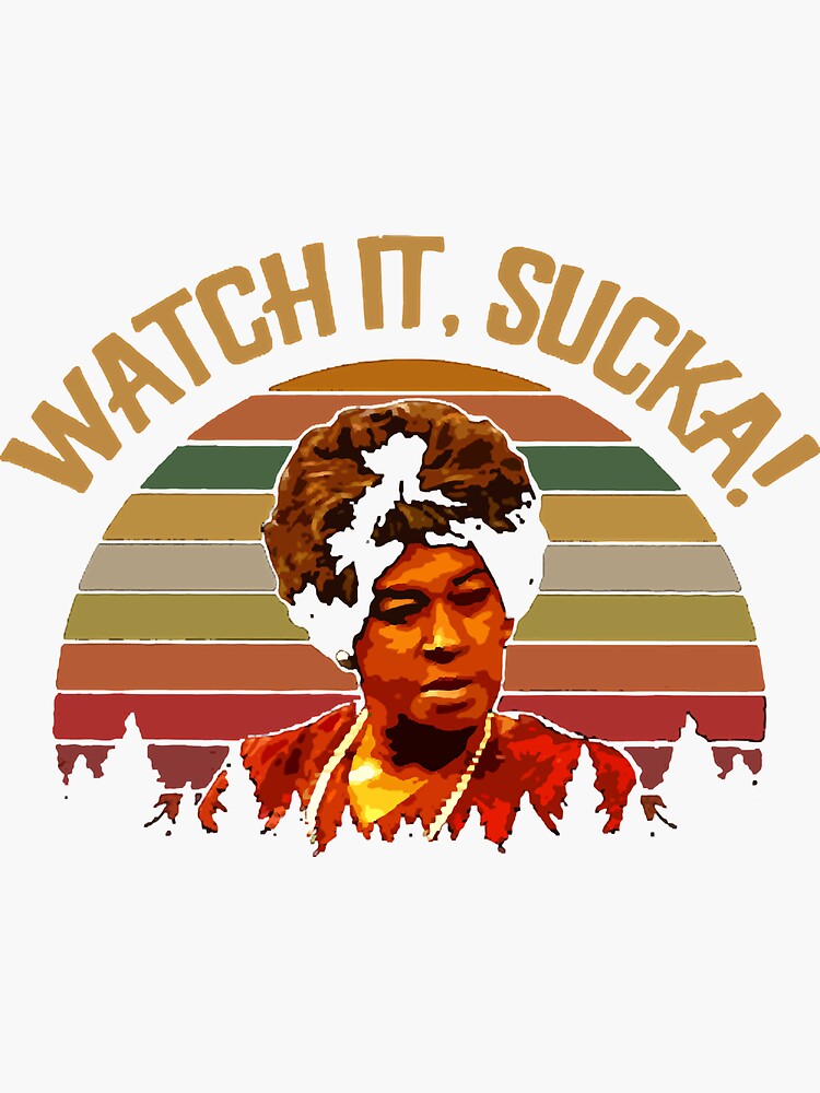 "Watch it Sucka Retro Sunset " Sticker for Sale by DorisEdward | Redbubble