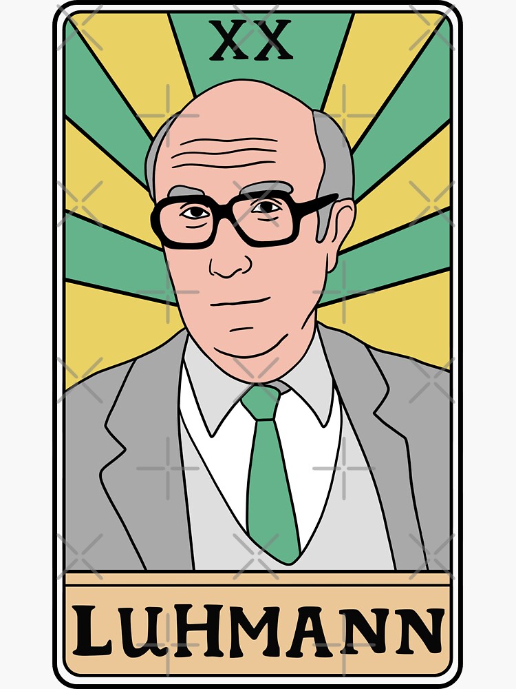 "Niklas Luhmann - Sociology and Systems Theory - Tarot Card" Sticker ...