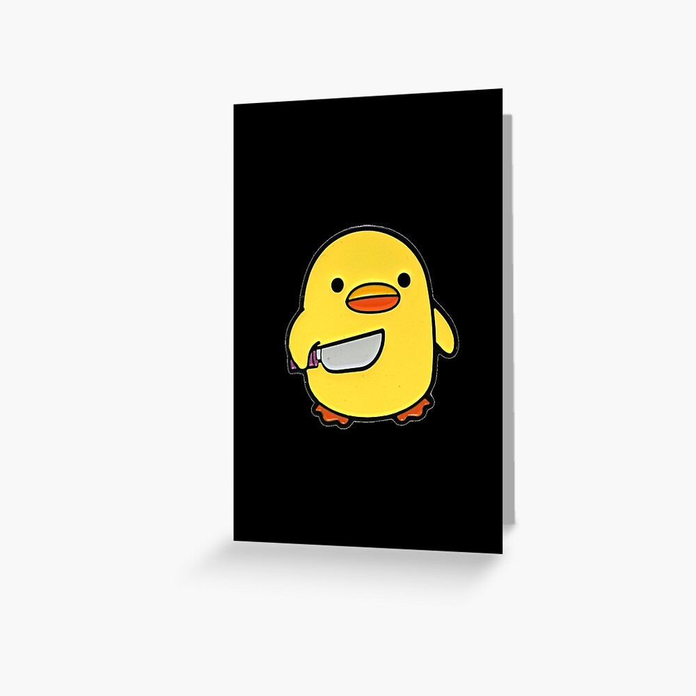 Tarjetas de felicitación «pato con cuchillo graciosas memes pájaro ...