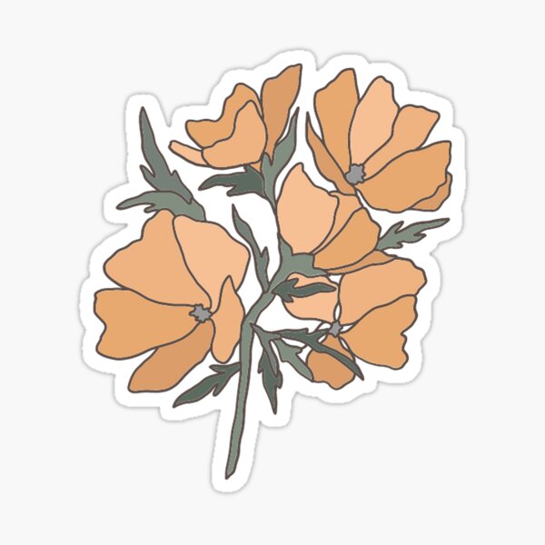 "Soft Corner Flower" Sticker for Sale by SomethingDay | Redbubble