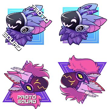 "Proto Squad V1 and V2 Sticker Pack" Sticker for Sale by MillyD13 ...