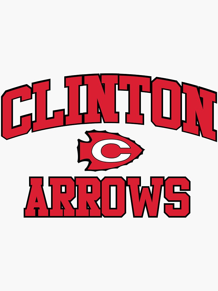 "Clinton Arrows" Sticker for Sale by mister-skyfish | Redbubble