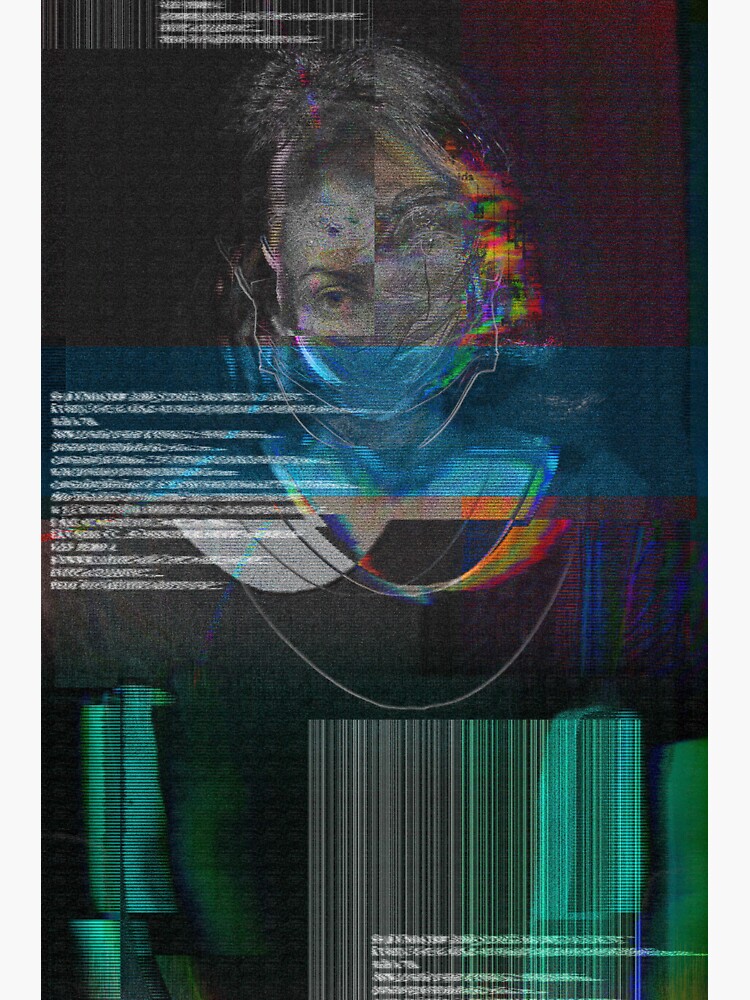 "Glitch Art" Sticker by totempropartis | Redbubble
