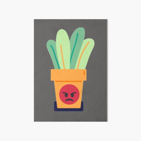 "Angry plant face" Art Board Print for Sale by TheRightHonMP | Redbubble