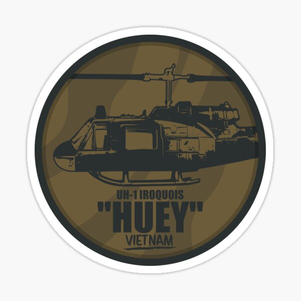 "UH-1 Iroquois Huey Vietnam" Sticker for Sale by TGStudios | Redbubble