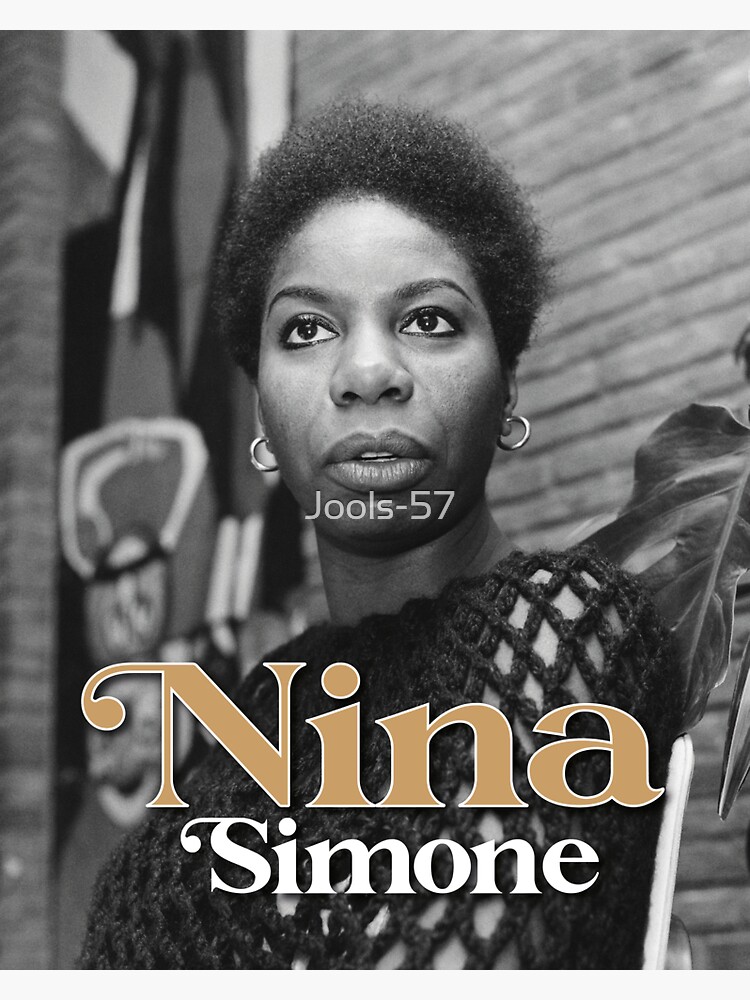 "Nina Simone" Sticker for Sale by Jools-57 | Redbubble