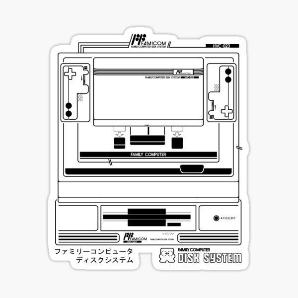 "Famicom Schematics Design Artwork Retro Gaming By Lilly and Mae ...