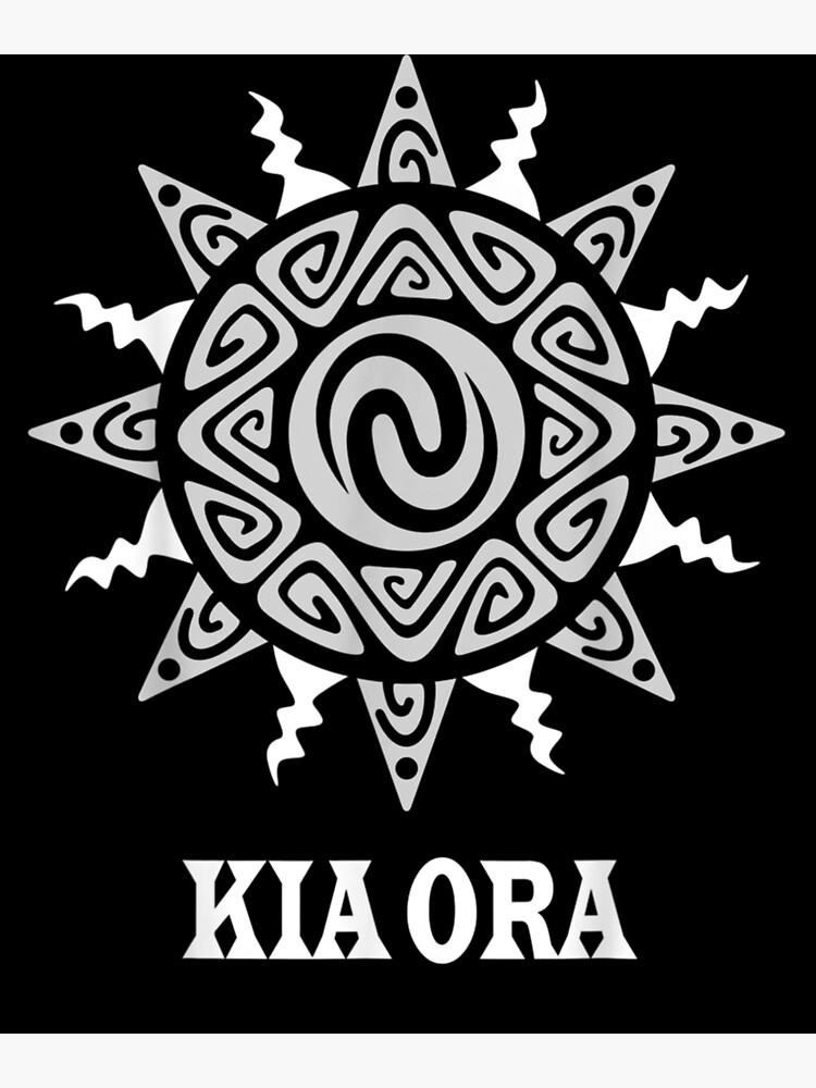 "Culture Sun Symbol Haka Kia Ora Dance New Zealand " Poster by eljaned2 ...