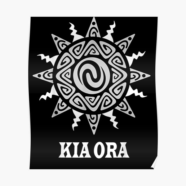 "Culture Sun Symbol Haka Kia Ora Dance New Zealand " Poster by eljaned2 ...