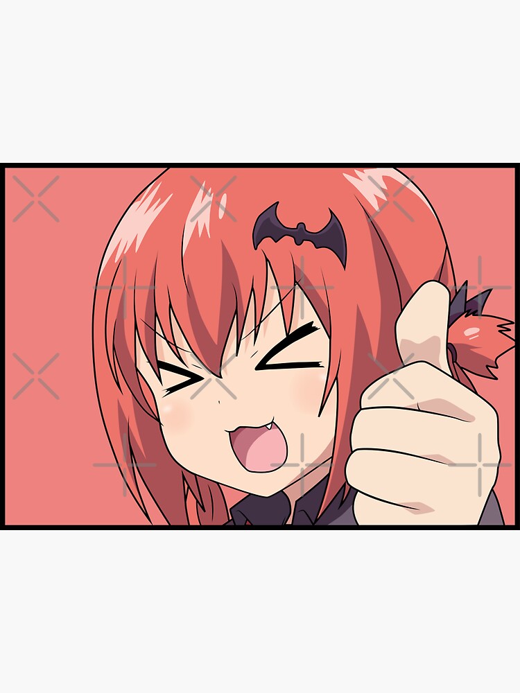"Satania Thumbs Up" Sticker for Sale by Meltey | Redbubble