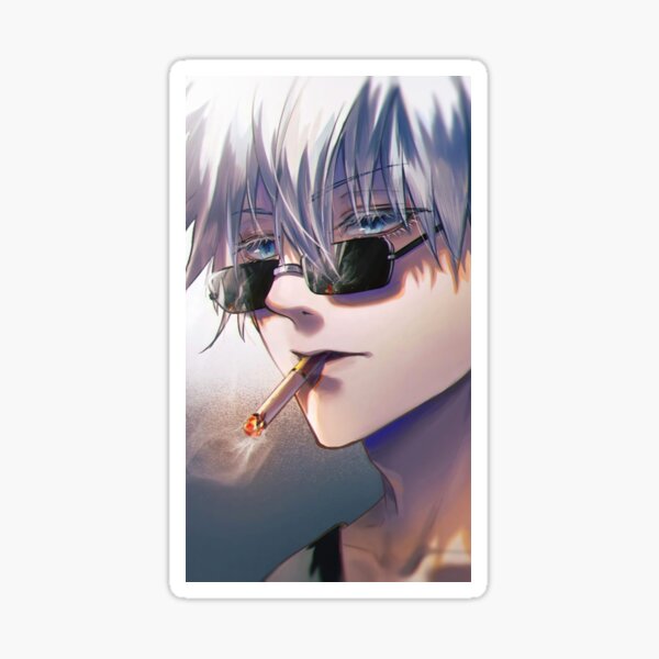 "Handsome Gojo" Sticker by Yashdusane | Redbubble