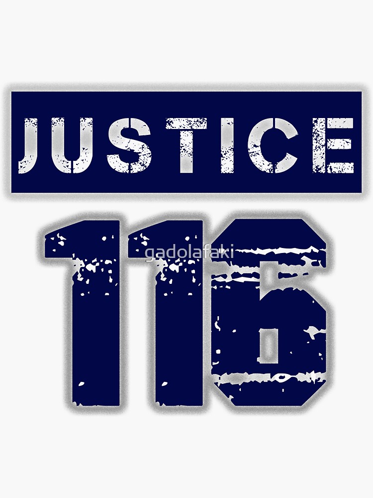 "Justice 116" Sticker for Sale by gadolafaki | Redbubble