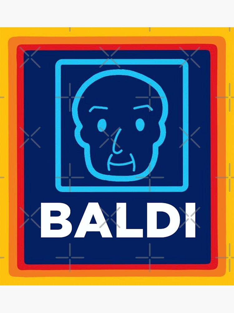 "Baldi" Sticker for Sale by Prettygrafik | Redbubble