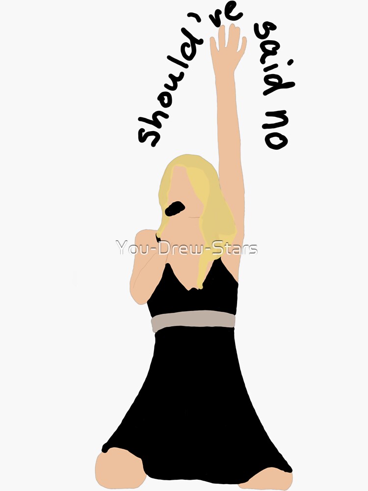 "should've said no drawing" Sticker for Sale by You-Drew-Stars | Redbubble