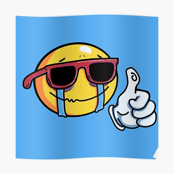 "Not so happy face" Poster for Sale by MaddRelz | Redbubble