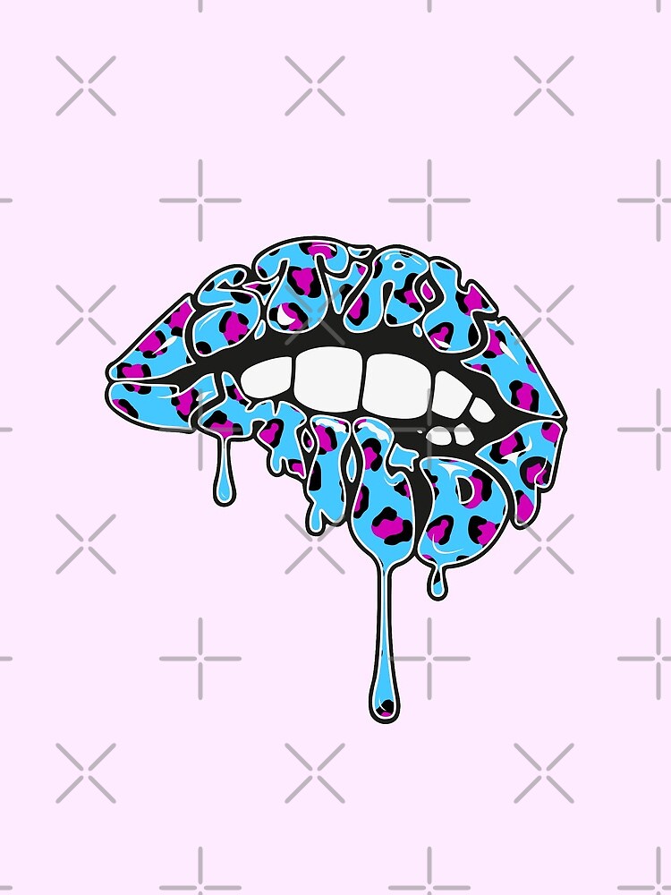 "Ben Azelart Merch New Stay Wild Lip" Drawstring Bag for Sale by MAZAX ...
