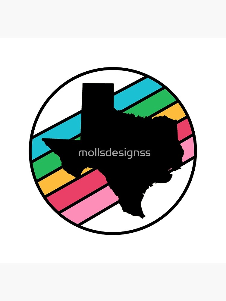 "preppy rainbow texas" Poster by mollsdesignss | Redbubble